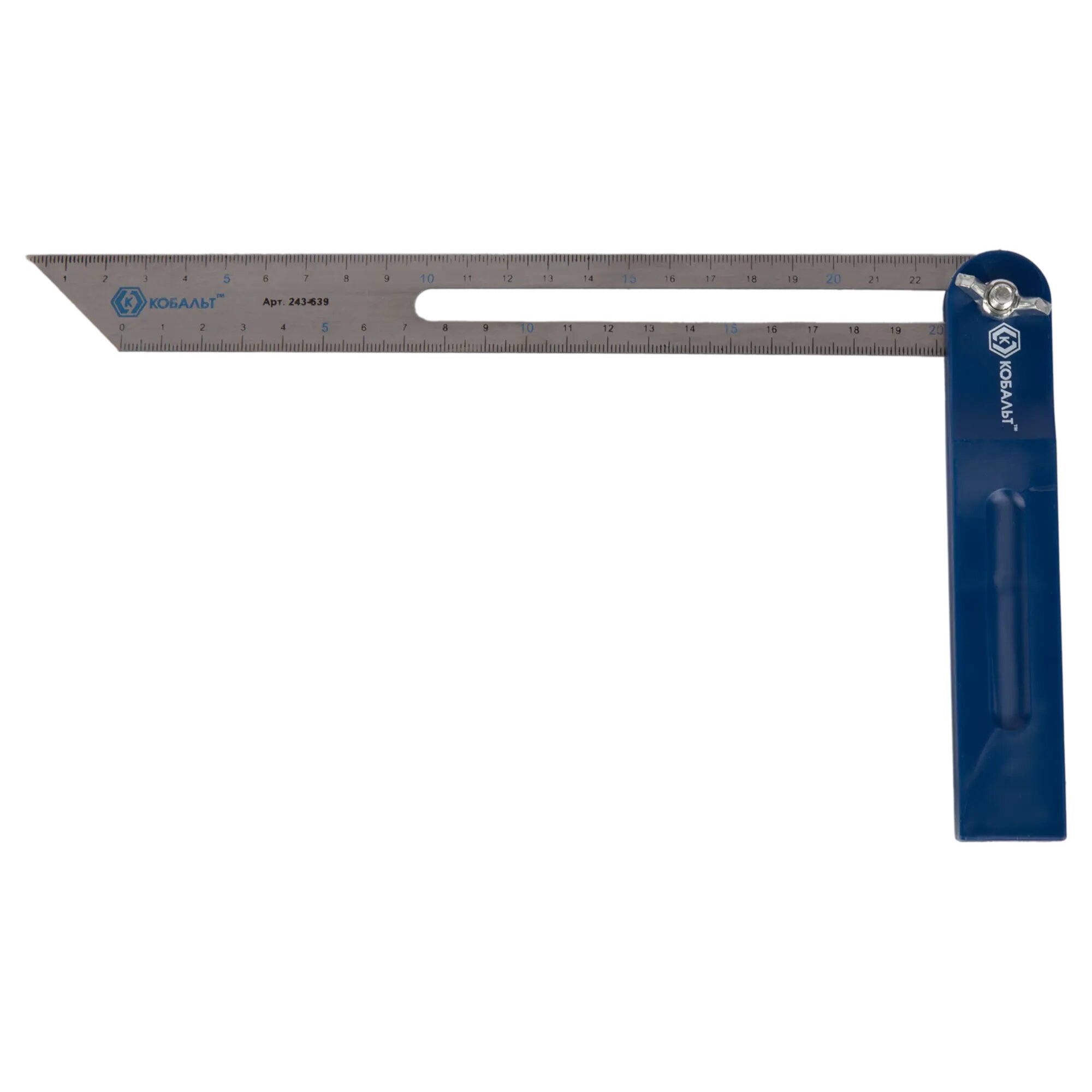 Кобальт угломер переставной 243-639, диапазон 0-250 мм, прецизионный инструмент