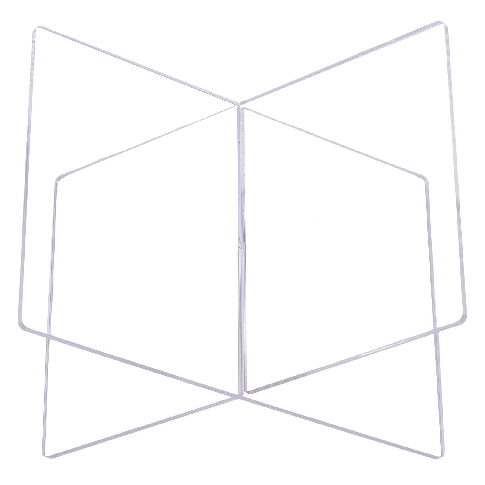 Акриловая книжная подставка с полкой x-образной книжной стойки для кулинарной книги «Меню»