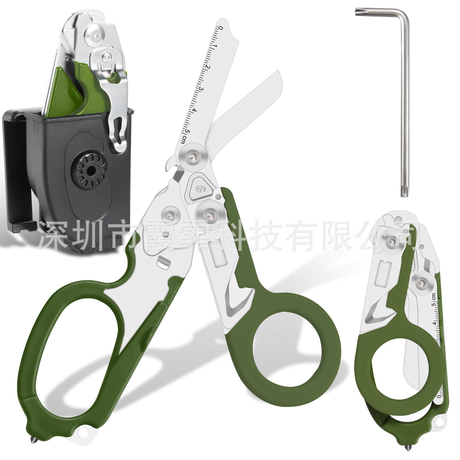 6-в-1 Многофункциональные ножницы Raptor с чехлом K, коробкой для хранения, аварийным спасением, могут разбить автомобильное стекло, складные, удобные для переноски