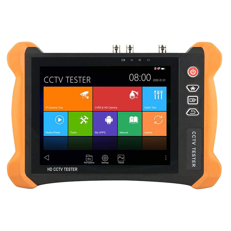 Многофункциональный 8-дюймовый тестер CCTV Pro DC/POE Power Outt HDMI I/O og/AHD/CVI/TVI/4K/H.265/H.264 IP-камера тестер монитор X9-ADH US Plug