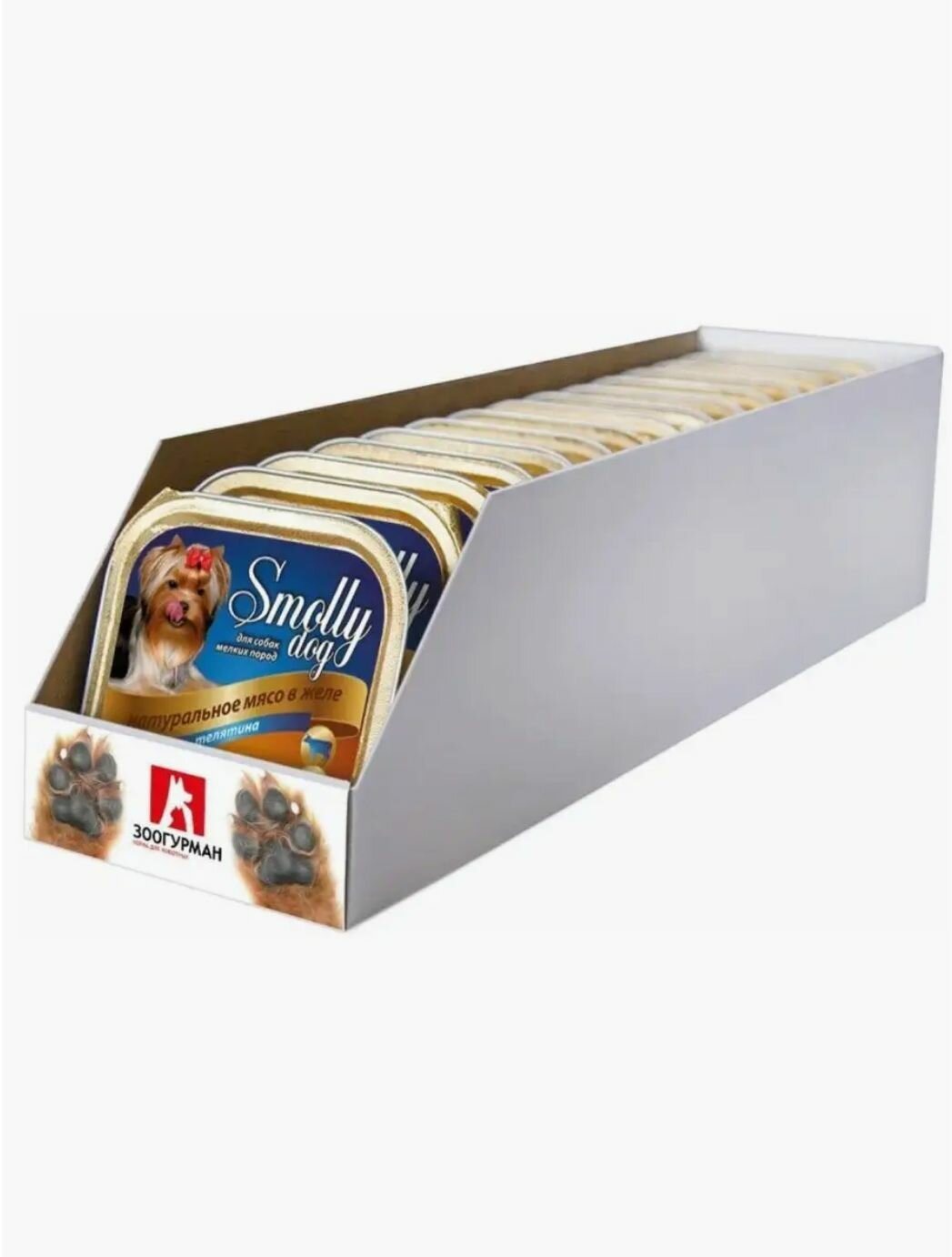 Зоогурман консервы для собак "Смолли Дог" Телятина 100г (15 штук)