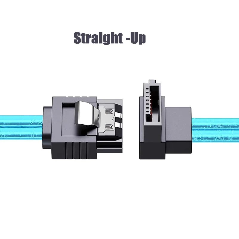 Кабель SATA 3.0 III 6 Гбит/с 20cm, straight up