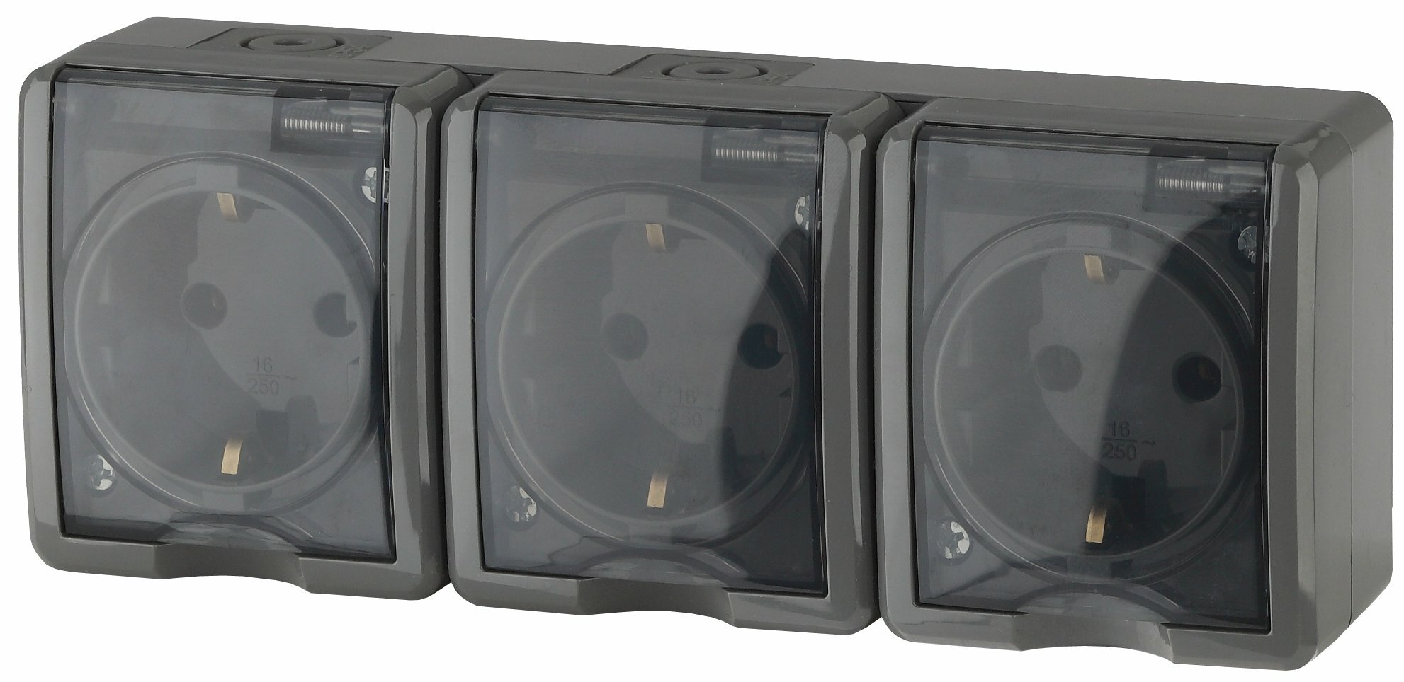 ЭРА 11-2405-03 Эксперт Серый Розетка 3-ая с заземлением ОУ IP54, Б0020721