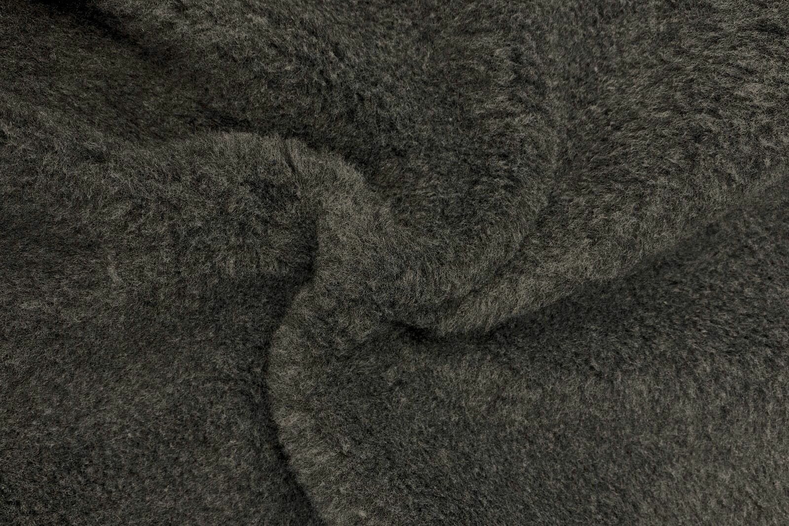 Ткань Мех искусственный серый с ворсом 12 мм, ш152см, 0,5 м