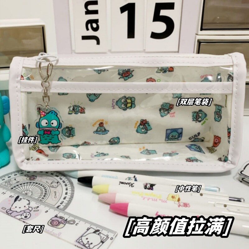 Пенал Crayon "Shin-chan", прозрачный, в виде рыбы-клоуна