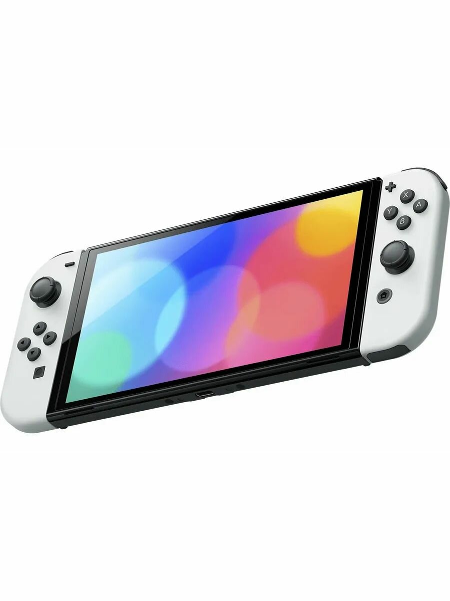 Игровая приставка Nintendo Switch OLED, 64 ГБ, цвет White / белый — фото 1