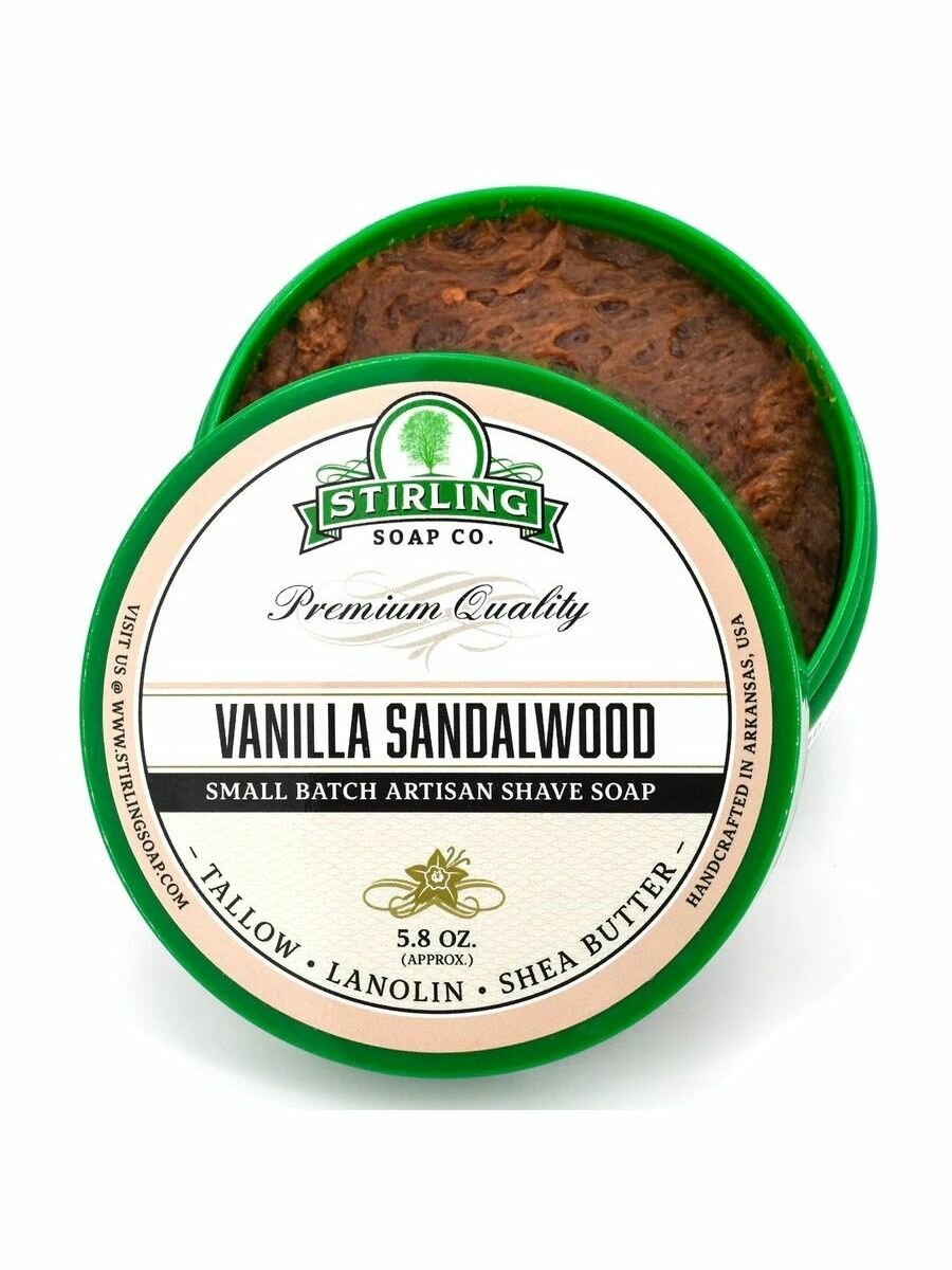 Stirling Мыло для бритья Vanilla Sandalwood 170 мл