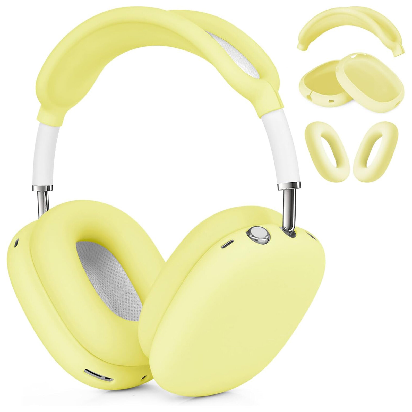 Силиконовый чехол для наушников AirPods Max(USB-C/Lightning)(2024/2020), чехол для наушников с защитой от царапин