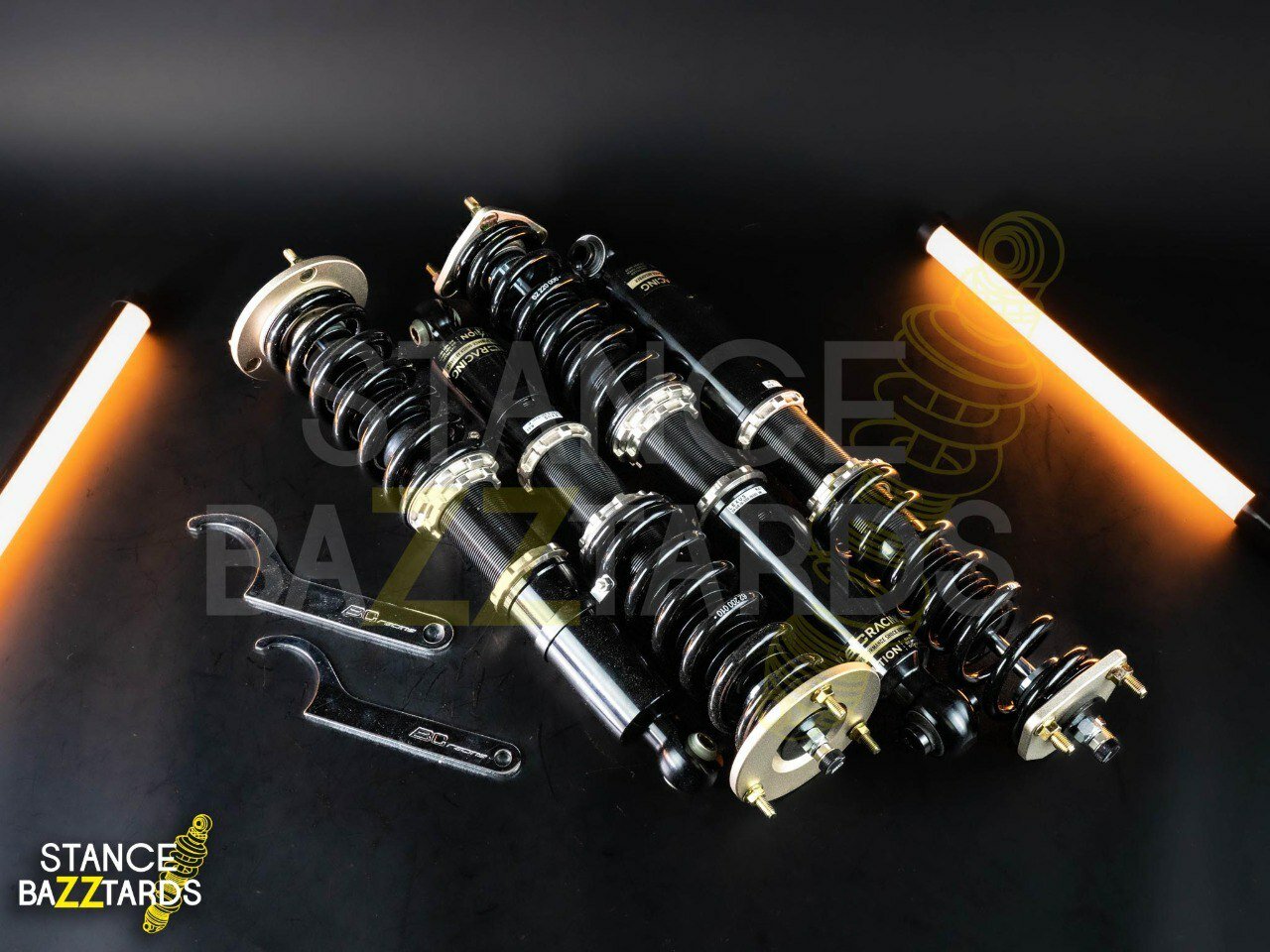 Комплект винтовой подвески (койловеров) BC Racing серия BR тип RS с регулировками Lexus IS-200/IS300 GXE10/JEC10, 1999-2005, R-01BRRS