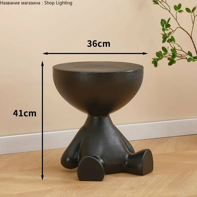 Лаконичный тумба при кровати в светлом стиле, мобильный, для дома 36х36х41 см