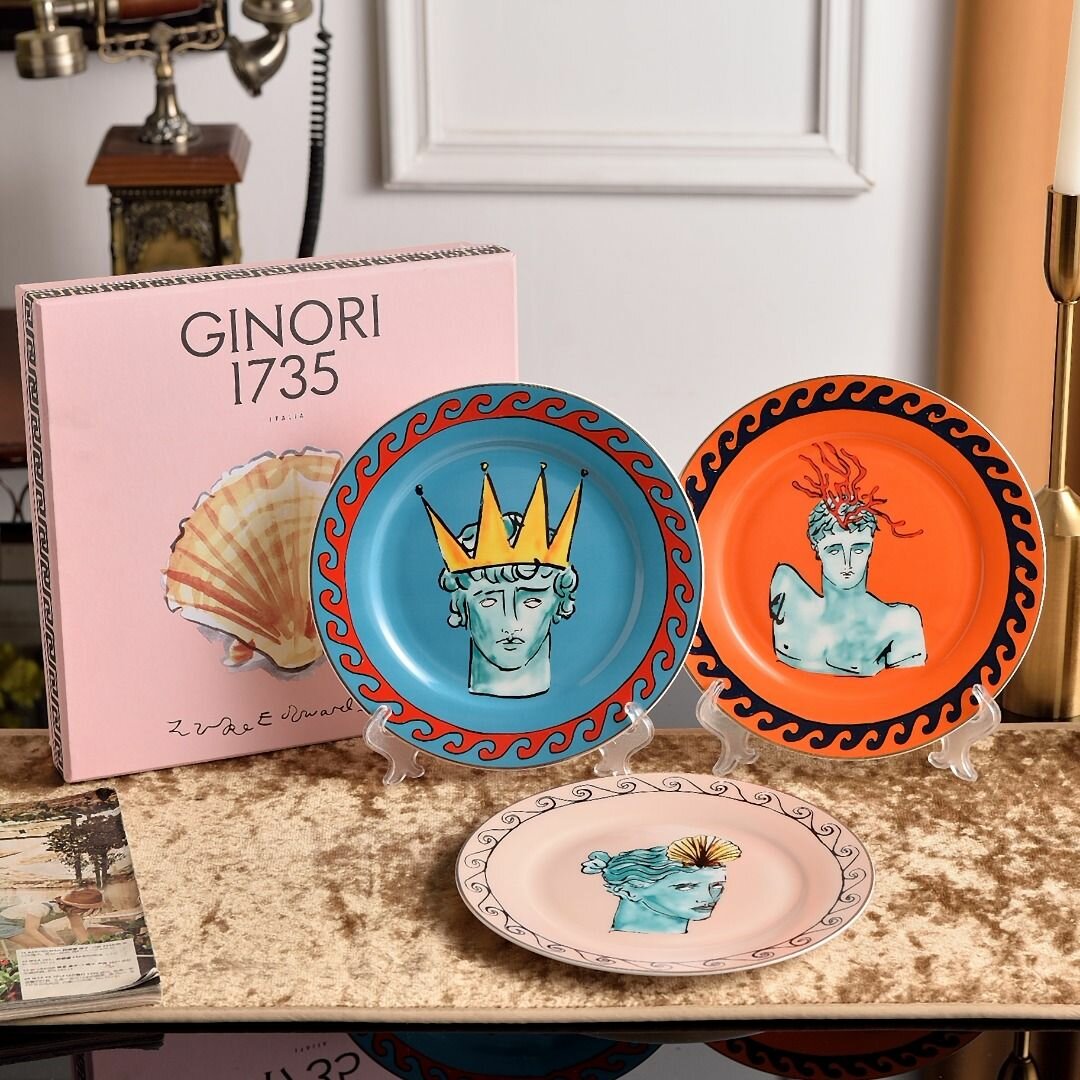 Тарелки "Блеск", костяной фарфор, для СВЧ, для посудомойки, 3 шт.