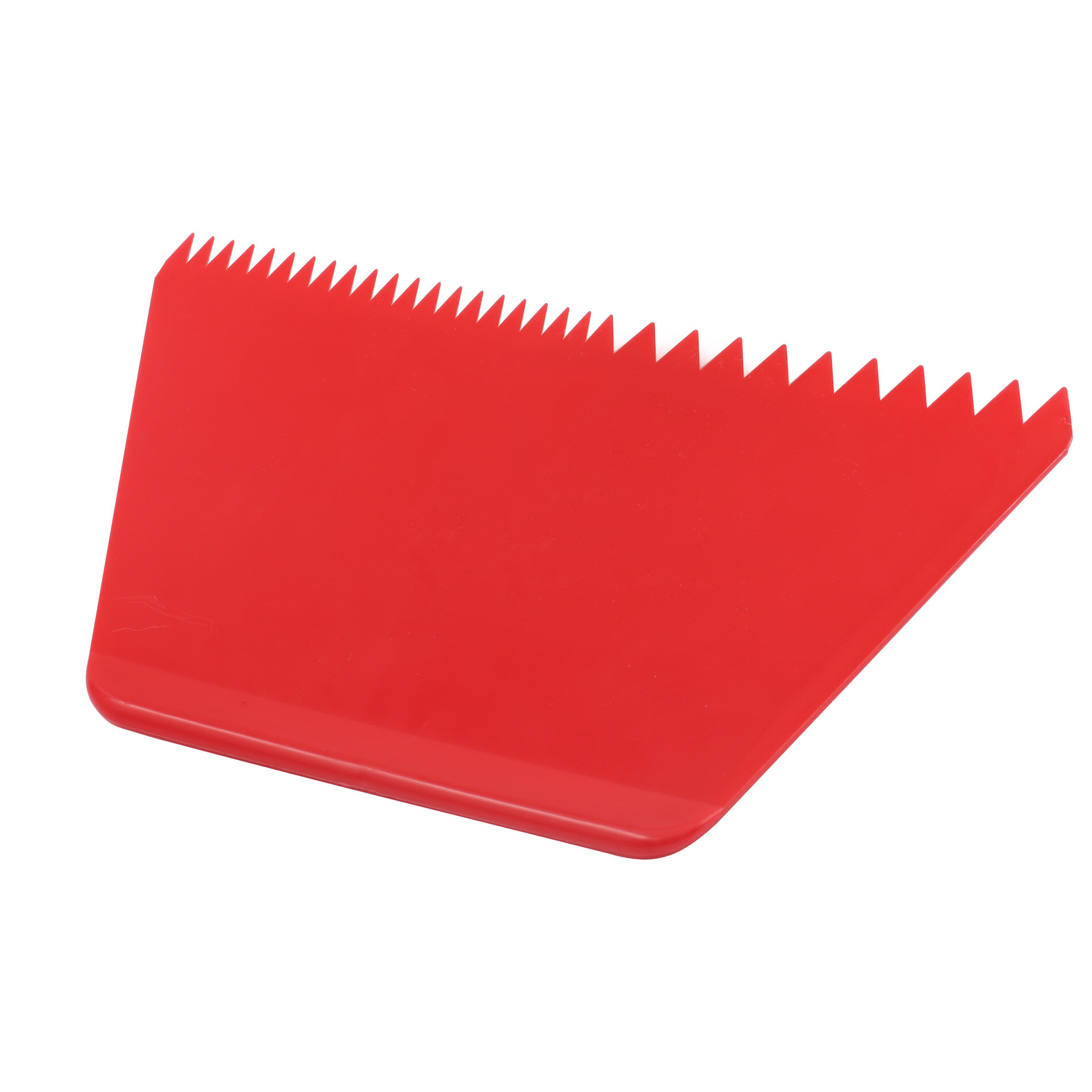 Скребок шпатель кондитерский пластиковый, 216х128 мм, красный, Paderno.