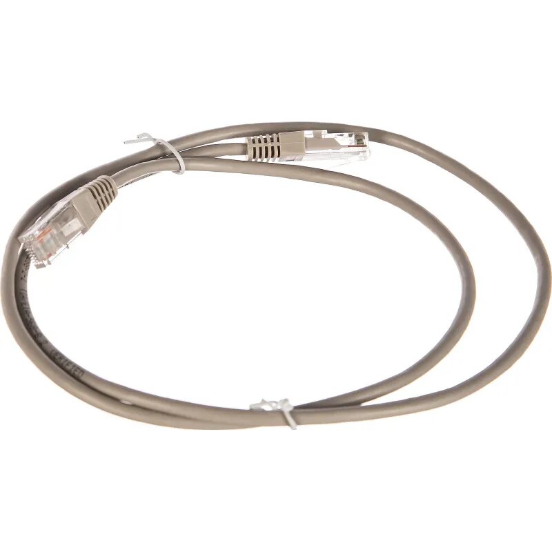 Патч-корд TWT TWT-45-45-1.0-GY UTP кат.5e,1.0 м, серый 2125721
