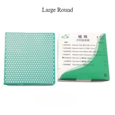 Стоматологическая восковая сетка зеленая, 1boxLarge Round