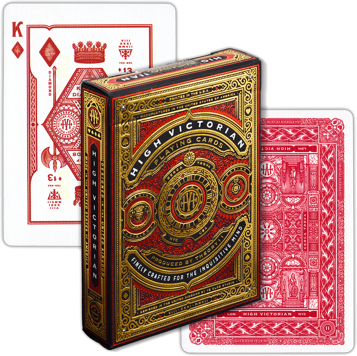 High Victorian Red - самые технологически сложные игральные карты компании Theory11 YZ