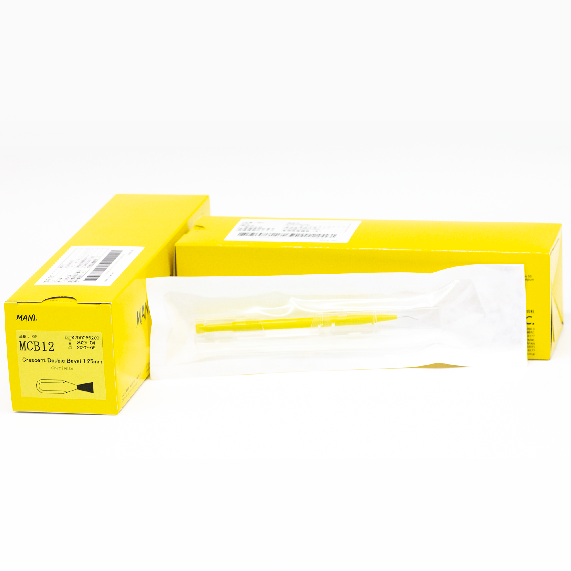 Cкальпель-расслаиватель микрохирургический, офтальмологический Mani 1,25 мм, 6 шт.