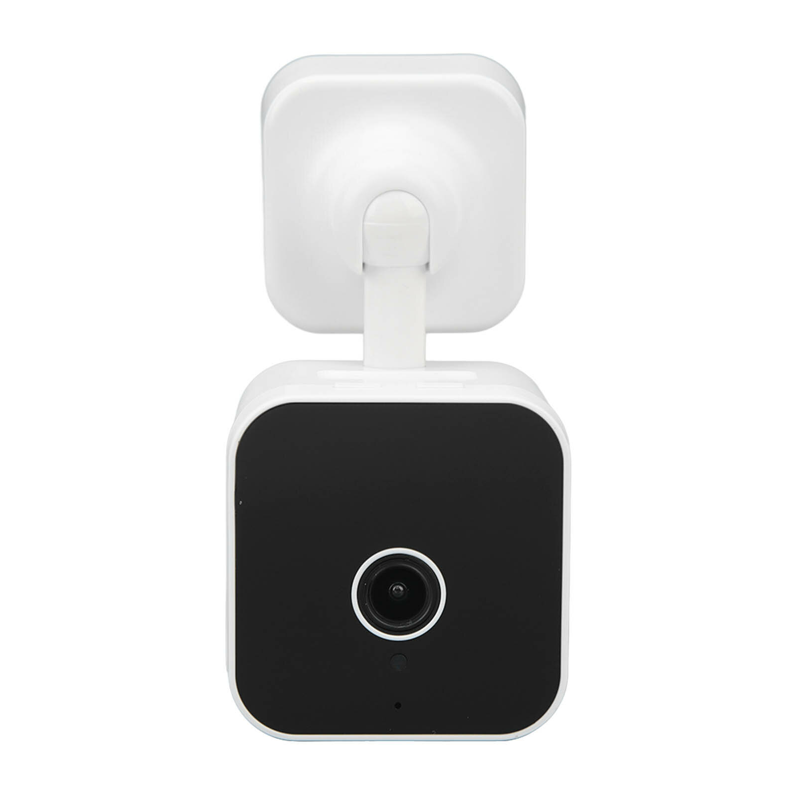 Часы с камерой видеонаблюдения, обзор на 360 градусов, подключение к Wi-Fi, обнаружение движения, ночное видение, двусторонняя аудиосвязь, белый цвет.