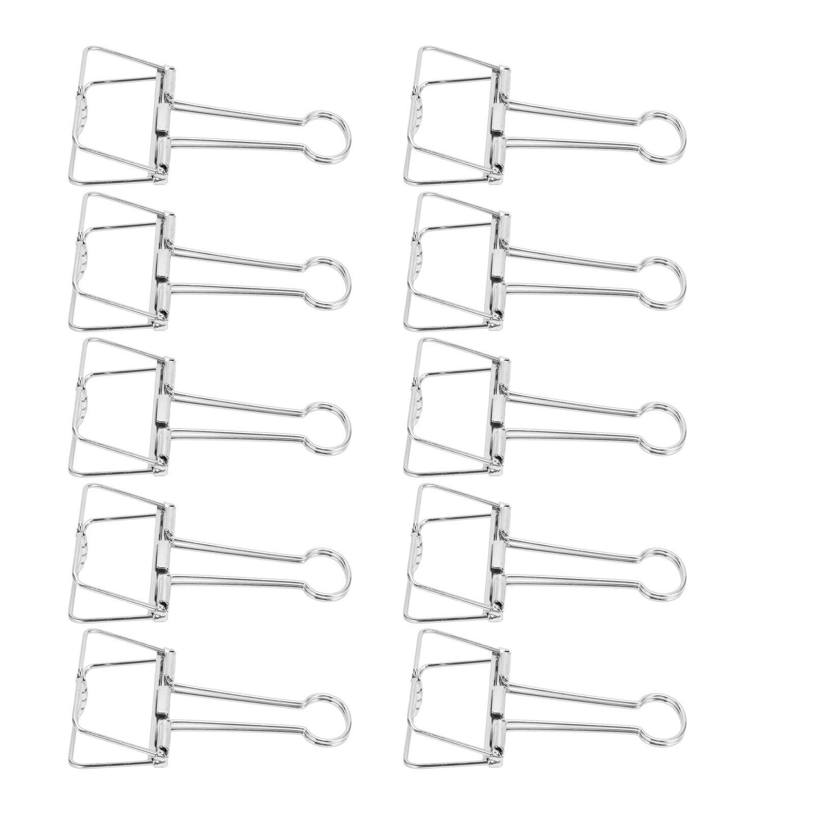 51 мм, 30 шт, зажимы для документов, сильная зажимная сила, металлические полые зажимы для хвоста, мини-зажимы для бумаг, зажимы для бумаги для офисных документов, серебро