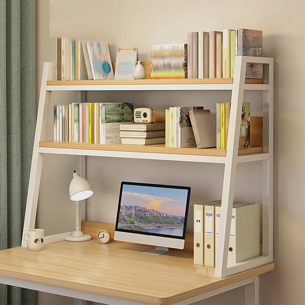 Надстройка на стол Uniji, для хранения вещей, металл, белая, 95 см x 32 см x 90 см