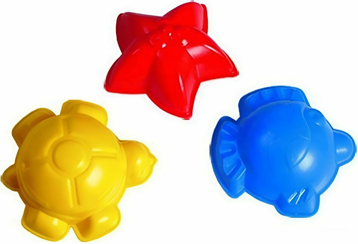 Десткий песочный набор "Формочки Морские" для игр с песком и водой, пластиковые игрушки для песочницы