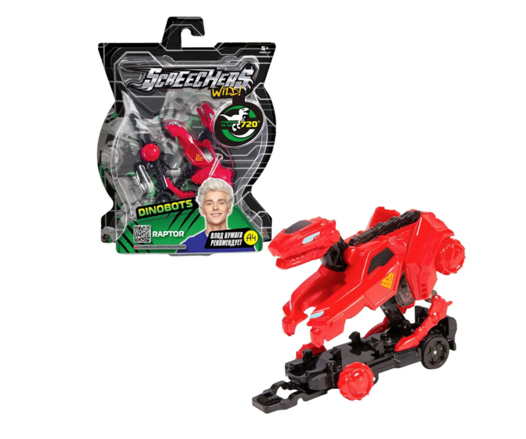 Дикие Скричеры. Игровой набор Раптор Дино 720. ТМ Screechers Wild 42052