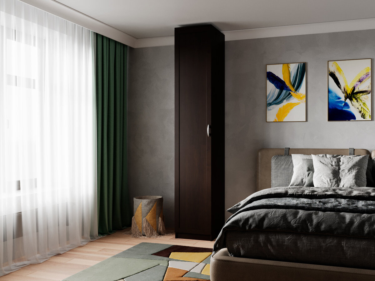 Пенал Стелла-24 Венге для книг однодверный 40*220*50