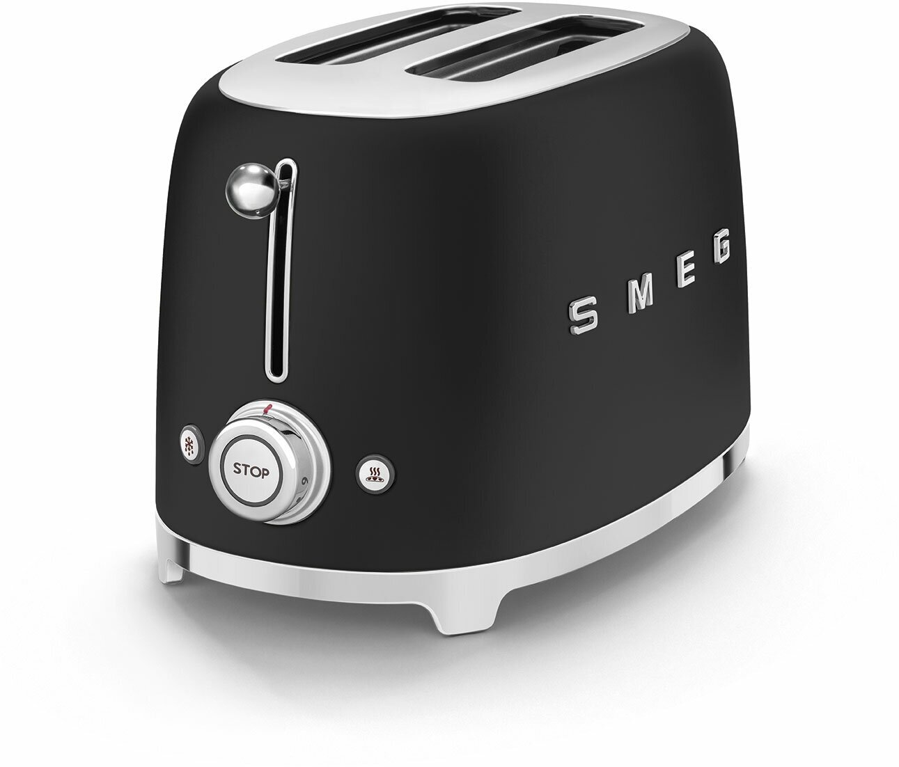 Тостер Smeg TFS01BLMEU, 950Вт, 2 тоста, 6 режимов, черный, матовый