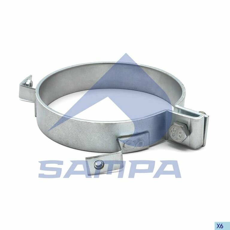 Хомут глушителя для Мерседес Актрос арт 100174 SAMPA