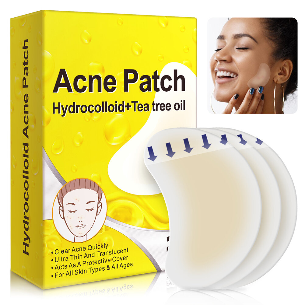 Гидроколлоидные наклейки для удаления пятен от прыщей на лице, наклейки от прыщей для быстрого заживления, невидимые точки, гипоаллергенные, без содержания масла, многоразовые