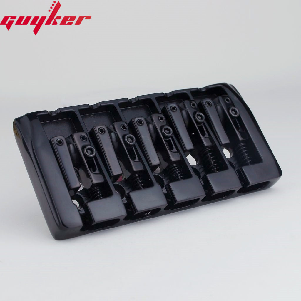 Бридж для 5-струнной бас-гитары Guyker GB405, черный