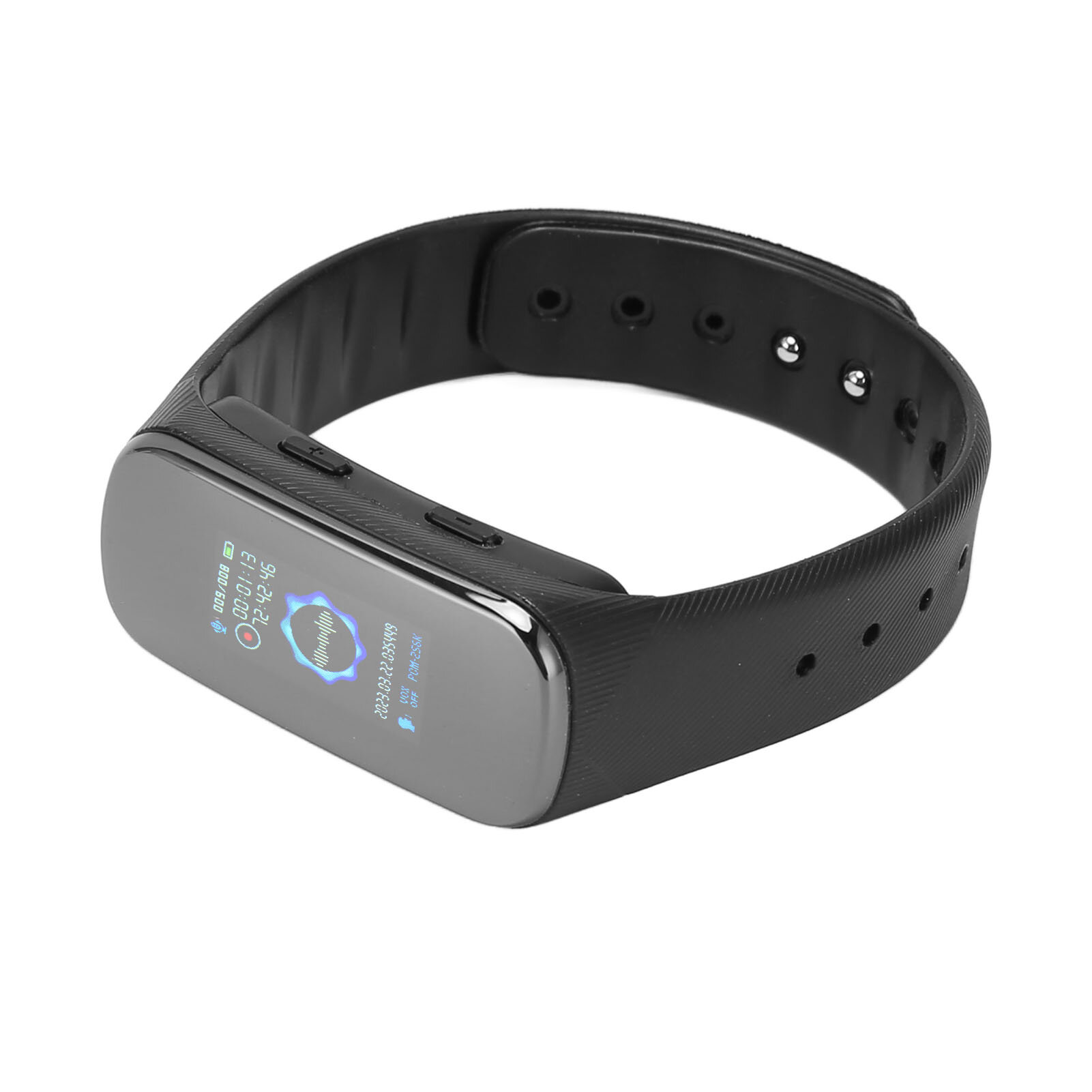 Голосовой рекордер в виде часов с шумоподавлением, функцией HIFI MP3, съемным дизайном, голосовой активацией для суда, 32GB, материал ABS, разрешение экрана 80x160, формат записи WAV, формат воспроизведения MP3/WMA/WAV, встроенный полимерный литий-ionный