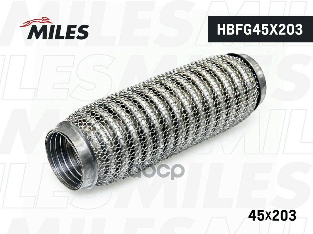 Гофра FORD FOCUS III 1.6 45X203 (2 катализатора) (Кольчуга) HBFG45X203 MILES/1684967 1773687 1784848 1823033 1843289 1684967.