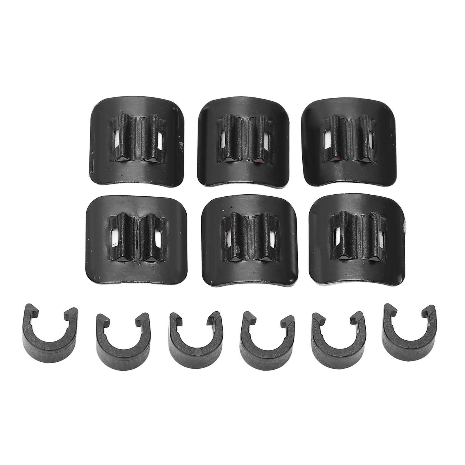 Клейкие C-образные зажимы для направляющих тросов, фиксаторы для тросов переключения/тормоза велосипеда