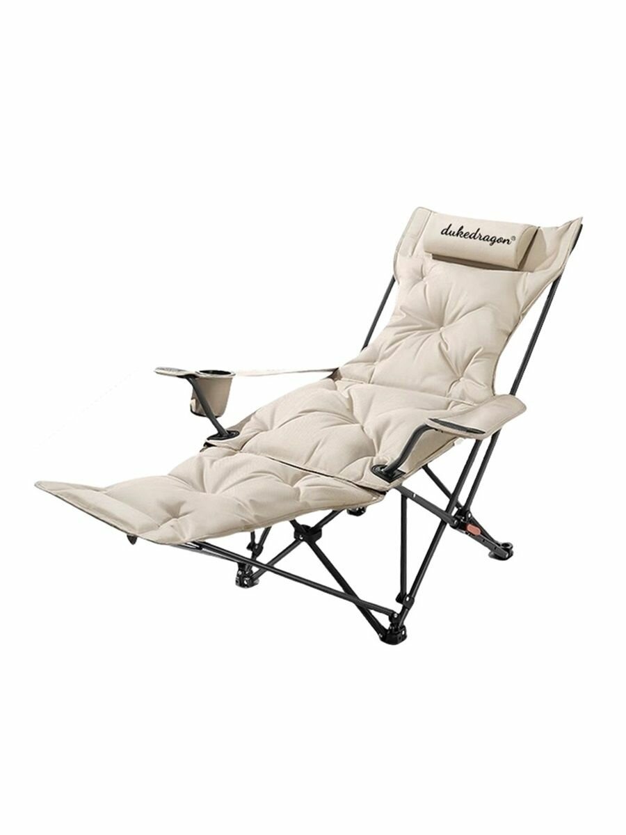 Откидное кресло-реклайнер, бежевое, складное, из оксфорда 240, AB