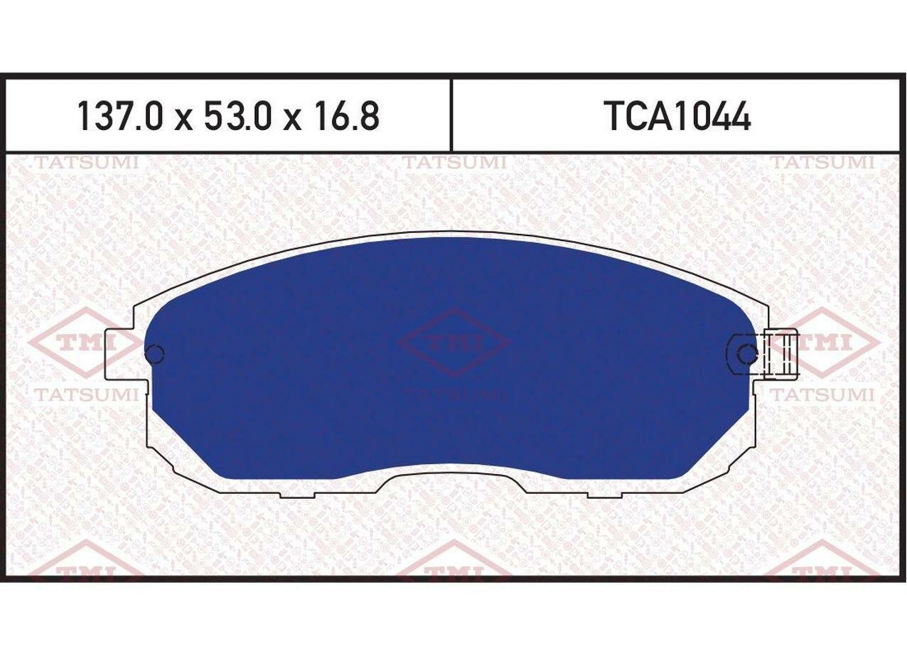 Колодки тормозные для автомобилей TATSUMI TCA1044 (запчасти и комплектующие)