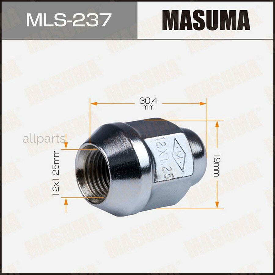 MASUMA MLS-237 Гайка 12x1.25мм