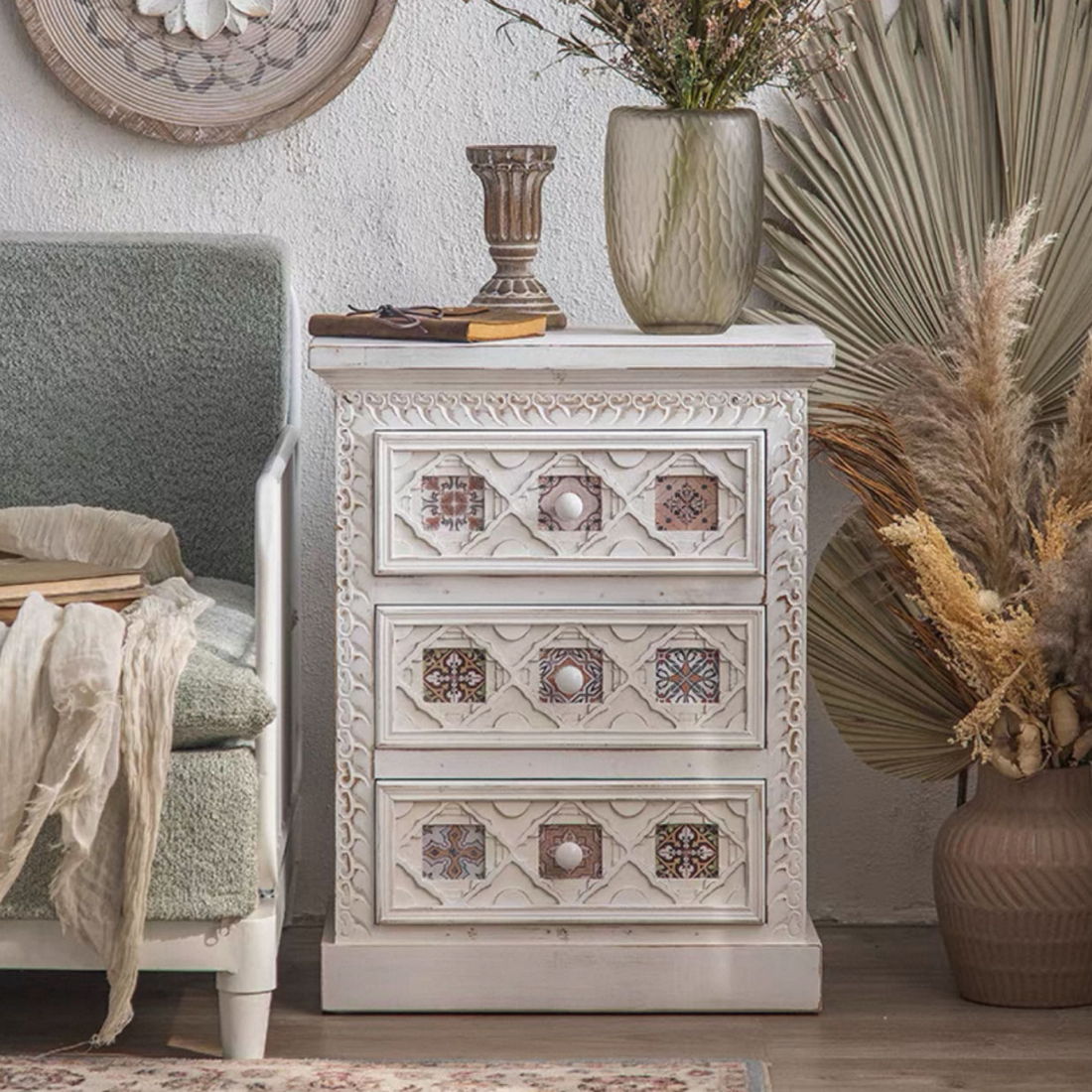 Прикроватная тумбочка в американском ретро стиле Reisina