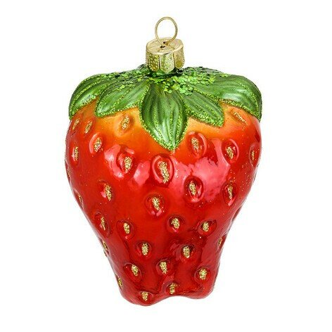 Игрушка на елку Клубника, 7см