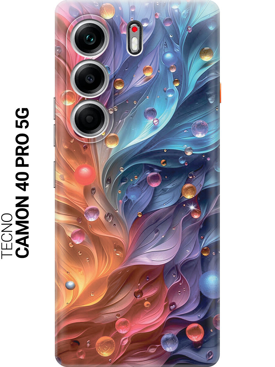 Силиконовый чехол на Tecno Camon 40 Pro 5G с принтом "Магические шары"