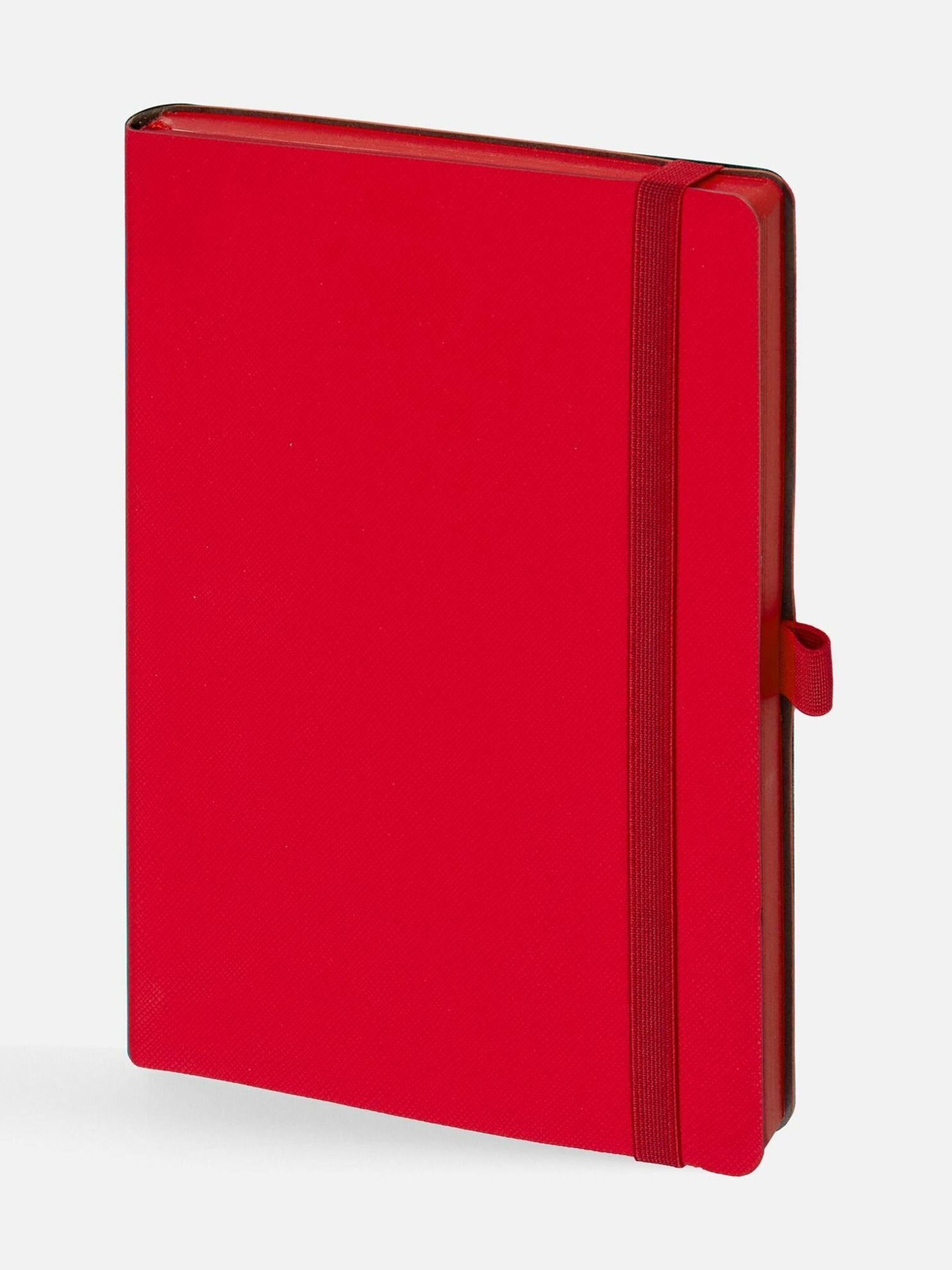 Ежедневник недатированный планер в гибкой обложке А5, на резинке с петлей для ручки, школьный, в офис, Peel Flex, красный