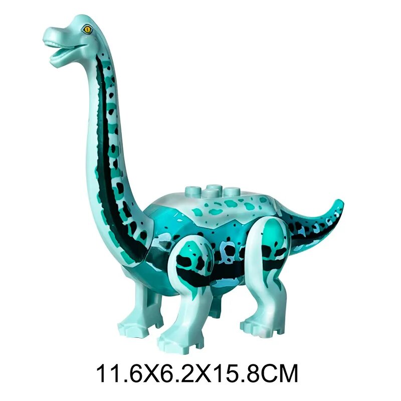 Бирюзовый динозавр-брахиозавр, конструктор Dinosaur 29