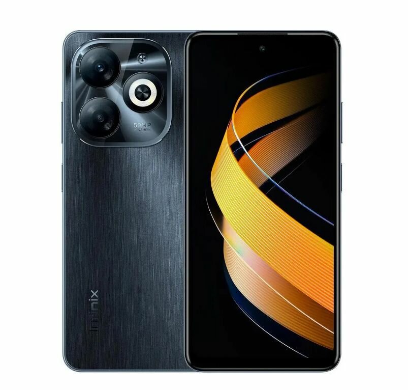 6,6" Смартфон Infinix SMART 8 Plus 4/128 ГБ (SMART 8 PLUS) 2023, черный