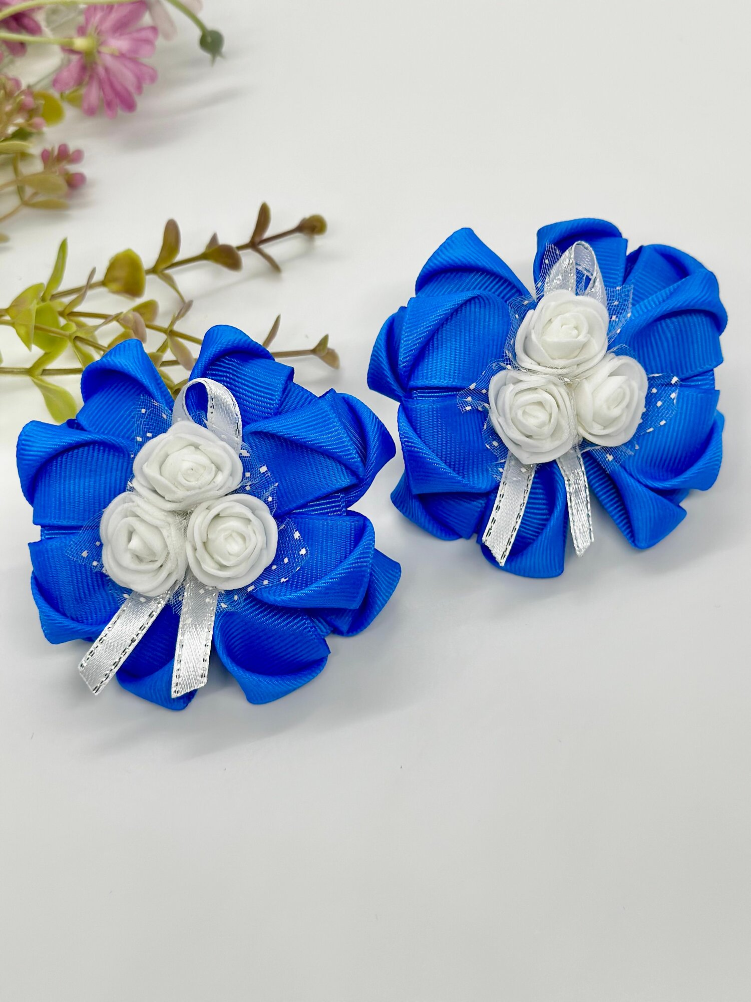 Банты синие