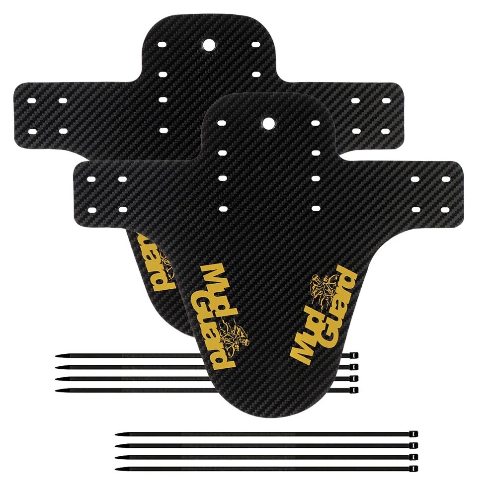 Карбоновые велосипедные крылья 2 шт WZH-Yellow 2PCS