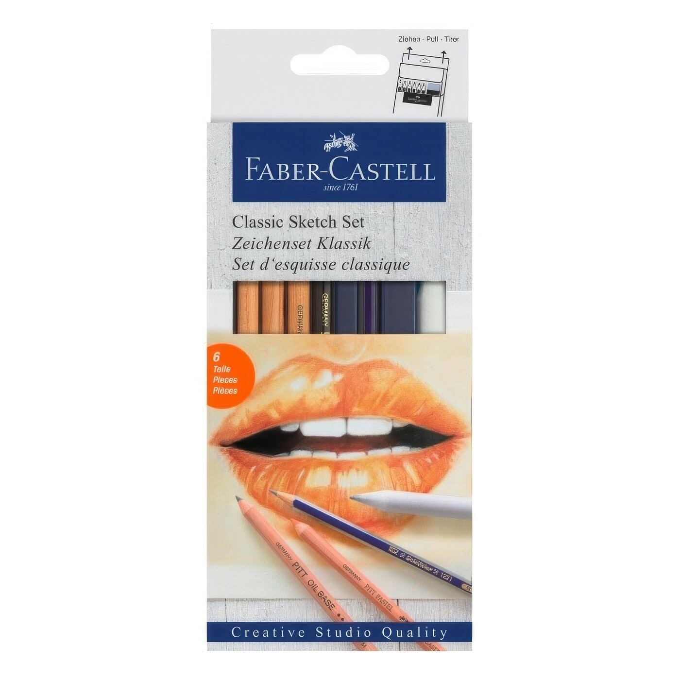 Набор художественных изделий Faber-Castell "Classic Sketch", 6 предметов, картон. упаковка, 114004