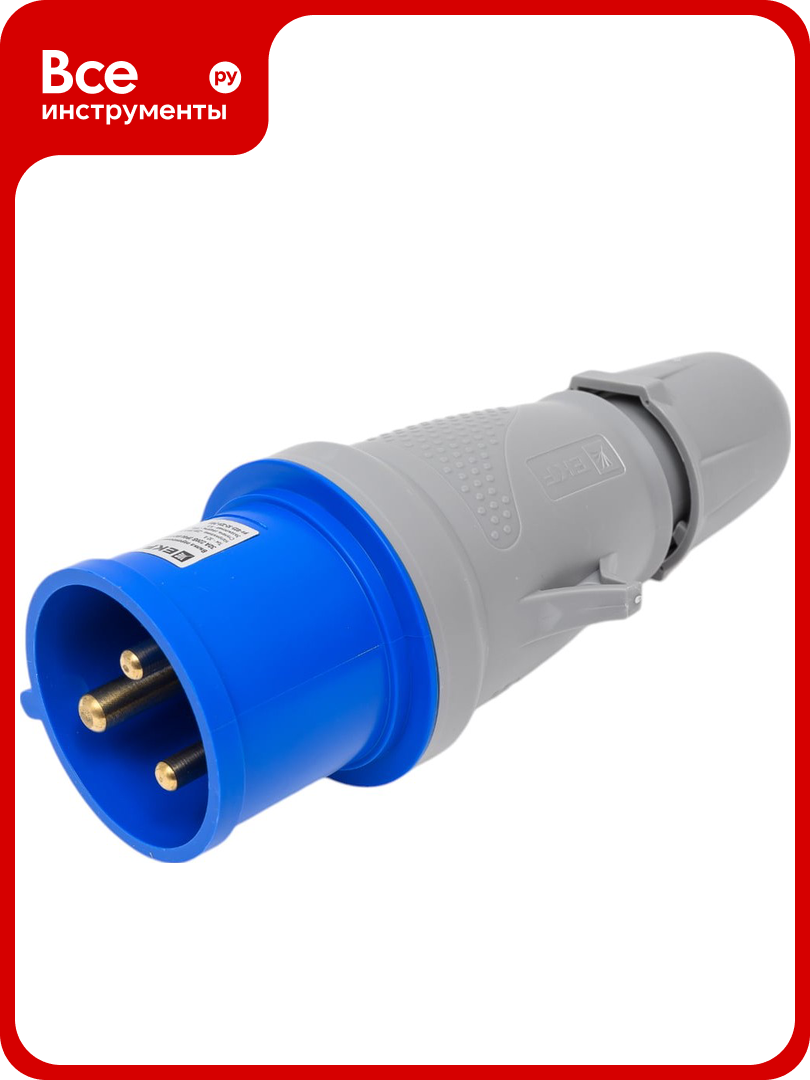 Вилка переносная EKF 023 2Р+РЕ 32А 220В IP44 PROXIMA ps-023-32-220-PRO