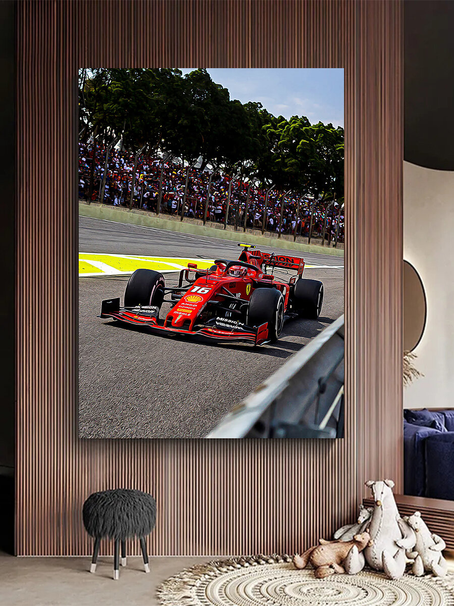 Картина на стену - "Болиды, Формула 1 / Formula 1" , 50х70 см.