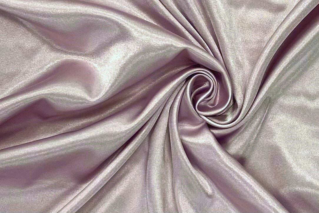 Ткань Атлас-стрейч розовато-лиловый, 150 г/пм, ш146см, 0,5 м