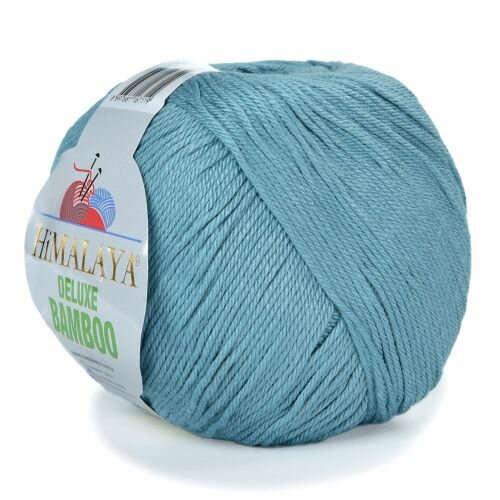 Пряжа Himalaya Deluxe Bamboo 124-19 лазурь (100г/250м, упаковка 5 мотков)