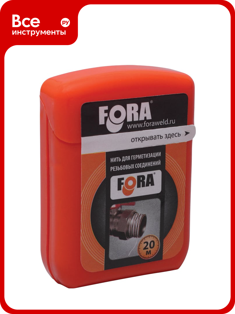 Нить для герметизации резьбы FORA 20 м 006140211, пластиковый